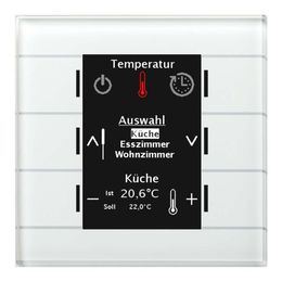 MDT technologies Glas Bedienzentrale Smart mit Farbdisplay,ws BE-GBZW.01)