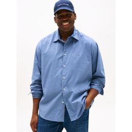Tommy Hilfiger Big & Tall Tommy Hilfiger Big & Tall Damen Langarmhemd &raquo;BT-FLEX POPLIN MINI PNT RF SRT-B&laquo; Gro&szlig;e Gr&ouml;&szlig;en blau XXL, N-Gr