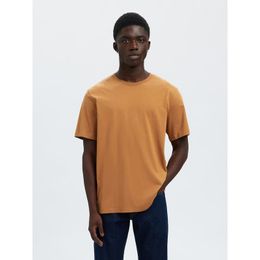 Selected Homme Rundhalsshirt »SLHASPEN SS O-NECK TEE NOOS« Chipmunk XL XL T-Shirt von Selected Homme