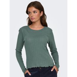 Only Langarmshirt »ONLCARLOTTA L/S TOP NOOS JRS« Balsam Green XL XL Regular Fit: klassische Passform, die deinen Körper dezent in Szene setzt
