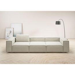 Places of Style 3, 5-Sitzer »Watertown, modernes Big-Sofa XXL, 336 cm Breite, auch in Feincord« Riesiges Designersofa mit viel Platz & weichen...