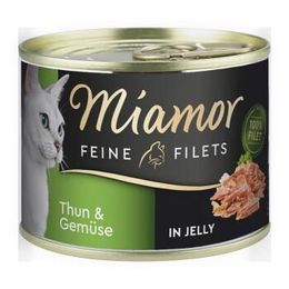 Miamor Feine Filets in Jelly Thunfisch und Gem&uuml;se 24x185 g