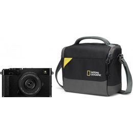 Fujifilm X-E5 Schwarz + 23mm f2,8 + NG Schultertasche Klein Schwarz