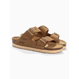 Sunbay Leder-Pantoletten "Trefle" in Hellbraun - 61% | Gr&ouml;&szlig;e 38 | Damen-pantoletten