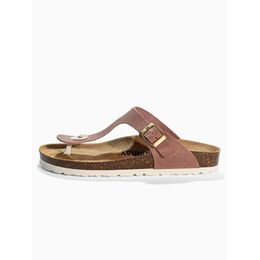 Sunbay Leder-Zehentrenner "Camelia" in Hellbraun - 65% | Gr&ouml;&szlig;e 40 | Damen-sandalen