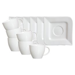 Ritzenhoff & Breker Ritzenhoff & Breker Kaffeetassen mit Untertassen Melodie 190 ml 6er Set