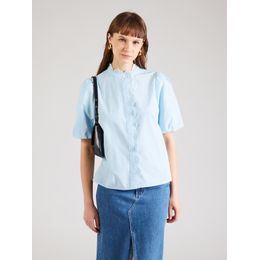 Mexx Bluse Damen Gr&ouml;&szlig;e L hellblau / wei&szlig;