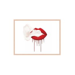 Liv Corday Image 'Red Lips' male White size 30x40