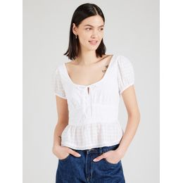 Hollister Bluse Damen Gr&ouml;&szlig;e M wei&szlig;