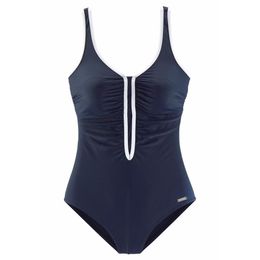 Lascana Badeanzug Damen Größe S navy / weiß