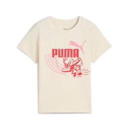 Puma T-Shirt 'Little Runners' Jungen Gr&ouml;&szlig;e 104 rosa / rot / wollwei&szlig;