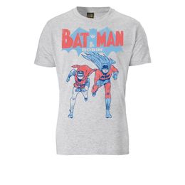logoshirt Shirt 'BATMAN AND ROBIN' male Grey size S