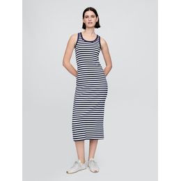 GAP Kleid in Dunkelblau/ Wei&szlig; - 78% | Gr&ouml;&szlig;e L | Damen-kleider