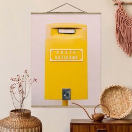 Bilderwelten Stoffbild mit Posterleisten Italienische Post