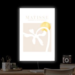 Bilderwelten LED-Wechselbild Matisse Interpretation - Palme und Sonne
