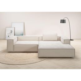 Ecksofa Places of Style, B:306cm H:68cm T:191cm, beige, 94% Polyester, 6% Nylon, Wohnzimmer, Sofas, "Watertown, modernes XXL L-Form, 306 cm breit",