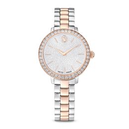 Swarovski Damen Quarzuhr "MATRIX 3-LINK"silberfarben, roségoldfarben, Armbanduhren, Armbanduhr, Damenuhr, Swiss Made, Edelstahlarmband, analog