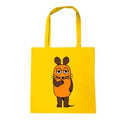 logoshirt Damen Henkeltasche "Baumwolltasche Die Sendung mit der Maus", gelb, Baumwolle, bedruckt, Taschen, mit Sendung mit der Maus-Logo