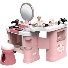 Smoby Kinder Schminktisch "My Beauty Center Kosmetikstudio", B/H/T: 97,5cm x 51,5cm, rosa, B:97,5cm T:51,5cm, Tische, mit Licht- und Soundfunktion