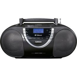 Lenco CD-Radiorecorder "SCD-6900BK - Tragbarer Radio-CD-Player mit DAB+, BT und Kassette", B:26cm H:20,5cm T:37cm, schwarz, Radios