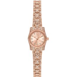 Michael Kors Damen Quarzuhr "MICRO PETITE LEXINGTON", gold, Armbanduhren, Armbanduhr, Damenuhr, Edelstahlarmband, analog, Glassteine