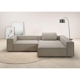 Ecksofa Places of Style, B:306cm H:68cm T:191cm, beige, 95% Polyester, 5% Nylon, Wohnzimmer, Sofas, "Watertown, moderne XXL L-Form, 306 cm breit",