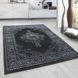 Teppich, B:240cm H:12mm L:340cm, grau, Ayyildiz Teppiche, Kunstfaser, Wohnzimmer, Teppiche, "Marrakesh 297", Kurzflor, Orient-Optik, Webteppich,
