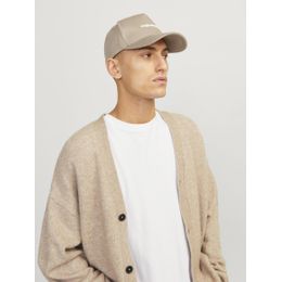 Jack & Jones JACK & JONES Herren Baseball Cap "JACVESTERBRO CAP NOOS", beige, Gr. 1, unifarben, Baumwolle, Caps