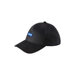 HUGO BLUE Herren Baseball Cap "Jinko", schwarz, unifarben, Stoff, Baumwolle, Caps, mit Logopatch UNISEX