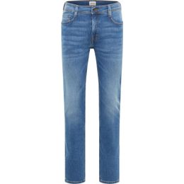Mustang Herren Slim-fit-Jeans "Herren Style Oregon Slim", blau, Gr. 32, unifarben, Denim/Jeans, 94% Baumwolle, 4% Polyester, 2% Elasthan, Jeans