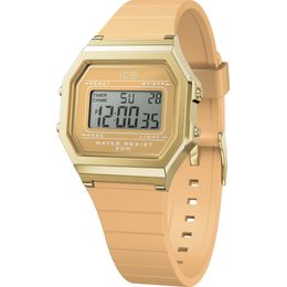 Ice Watch ICE-WATCH Damen Chronograph "ICE digit retro - Small", orange, Armbanduhren, Armbanduhr, Quarzuhr, Damenuhr, Silikonarmband, Datum