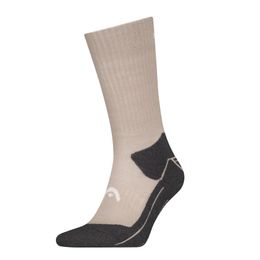 Head Damen Wandersocken "Head HIKING WARM LONG CREW 1P", Gr. 43, grau, Obermaterial: 43% Polyamid, 37% Wolle, 18% Polyester, 2% Elasthan, Socken,