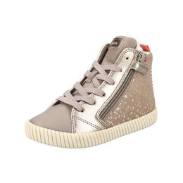 Geox M&auml;dchen Sneaker "Geox Sneaker Lederimitat/Textil", Gr. 33, beige, Lederimitat, Textil, Schuhe