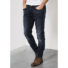 Herren Slim-fit-Jeans "SEAHAM VTG", blau, Gr. 32, PETROL INDUSTRIES, Denim/Jeans, Obermaterial: 94% Baumwolle, 3% Elasthan, 3% Polyester, Jeans