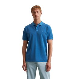 Marc O'Polo MARC O'POLO Herren Poloshirt "aus Bio-Baumwolle", blau, Gr. S, unifarben, Obermaterial: 100% Baumwolle, Shirts