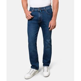 Pierre Cardin Herren 5-Pocket-Jeans "Dijon", blau, Gr. 40, Denim/Jeans, Obermaterial: 87% Baumwolle, 12% Polyester, 1% Elasthan, Jeans
