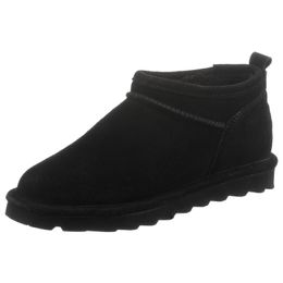 Bearpaw Damen Winterboots "SuperShorty ELLE SHORT", Gr. 42, schwarz, Veloursleder, unifarben, Schuhe, Schlupfboots mit wasserabweisender mit