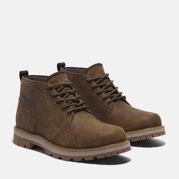Timberland Herren Schnürboots "BRITTON ROAD MID LACE UP WATERPROOF CHUKKA BOOT", Gr. 44,5, braun, Leder, Synthetik, Schuhe, Winterstiefel,