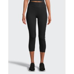 Venice Beach Damen Trainingstights "7/8 TIGHTS LUISA", schwarz, Gr. M, unifarben, Jersey, Obermaterial: 68% Polyamid, 32% Elasthan, Hosen