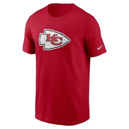 Nike Damen T-Shirt "Nike T-Shirt Kansas City Chiefs Nike Logo Essential", rot, Gr. S, 100% Baumwolle, Shirts