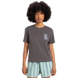 Quiksilver Damen Funktionstop "Standard", grau, Gr. S, 100% Baumwolle, Tops