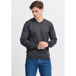 Blend Herren V-Ausschnitt-Pullover "BHBRUTON V-neck", schwarz, Gr. M, unifarben, Strick, Obermaterial: 100% Polyester, Pullover