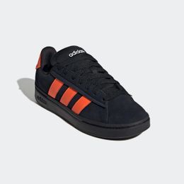 Herren Sneaker "GRAND COURT ALPHA", adidas Sportswear, Gr. 42,5, schwarz, Leder, Synthetik, Schuhe, Design inspiriert vom adidas Campus 00