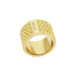 JOOP! JOOP Damen Fingerring "2039838/-39/-40", 58, Edelstahl, 13,5mm, gold, Edelstahl, Fingerringe