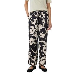 comma, COMMA Damen Relaxhoseblau beige, Gr. 34, bedruckt, Web, Obermaterial: 100% Viskose, Hosen, mit All-Over Print