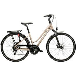 KROSS Trekkingrad "Trans 3.0", 43cm, 28 Zoll (71,12cm) hinten: 28 Zoll (71,12cm), braun, Fahrräder
