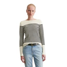 Marc O'Polo MARC O'POLO Damen Langarmshirt "aus Slubjersey", bunt, Basic, Gr. XXS, gestreift, Obermaterial: 100% Baumwolle, Shirts