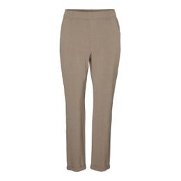 V&eacute;ro Moda VERO MODA Damen Anzughose "VMMAYA MONE MW LOOSE TAILOR PANT NOOS", braun, Gr. XS, meliert, Obermaterial: 62% Polyester, 33% Viskose, 5% Elasthan,