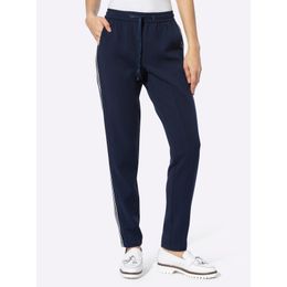 Heine Witt Damen Jogg Pants mit Bindeband am Rundum-Dehnbund, marine, Gr&ouml;&szlig;e 50