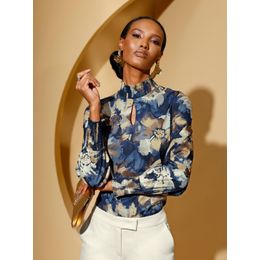 Bluse mit Stehkragen